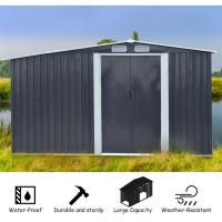 China Rodent Proof AJUNION Outdoor Garden House with Firewood Storage W329xD313xH178cm for sale