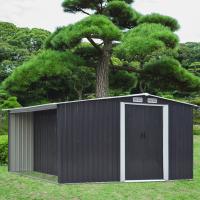 China Rodent Proof AJUNION Outdoor Garden House with Firewood Storage W329xD313xH178cm for sale