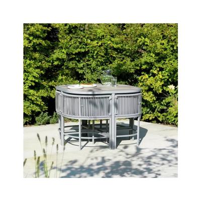 China Maximize Your Outdoor Space with this Space Saving Rattan Weave and Steel Dining Set for sale