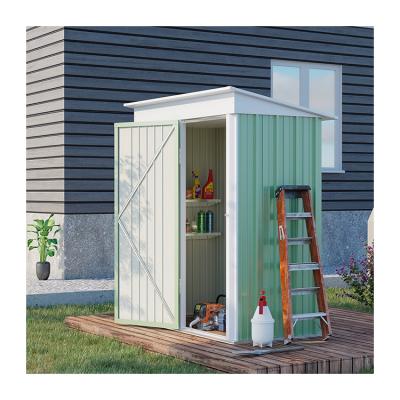 China Secure Lockable Door Storage Shed for Tools and Bikes 2-tier Adjustable Shelf Design for sale
