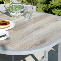 China Maximize Your Outdoor Space with this Space Saving Rattan Weave and Steel Dining Set for sale