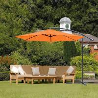 China Patio Umbrella 10FT Steel Frame Waterproof Sun Shade Parasol for Outdoor Hanging Offset for sale