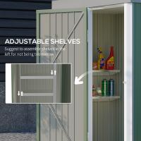 China Secure Lockable Door Storage Shed for Tools and Bikes 2-tier Adjustable Shelf Design for sale