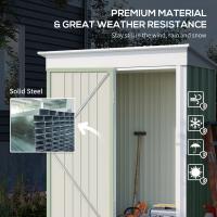 China Secure Lockable Door Storage Shed for Tools and Bikes 2-tier Adjustable Shelf Design for sale
