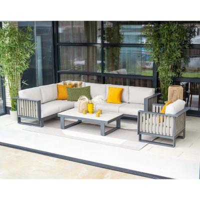 China Stylish and Durable AJUNION All Weather Cushions Garden Furniture Set for Your Patio for sale