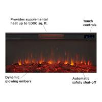 China Electric Fireplace TV Stand with Adjustable Thermostat and NO App-Controlled by AJUNION for sale