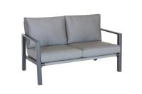 China Beachside Relaxation AJUNION's Luxury Woven Rope Garden Sofa Aluminum Frame Lounge Set for sale