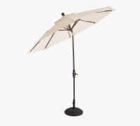 China Aluminum Frame Tilt Sun Shade for Garden Restaurant AJUNION 9ft Round Patio Umbrella for sale