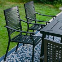 China Stylish and Functional AJUNION Garden Set with L64 x W39 x H29 Inch Dining Table Size for sale