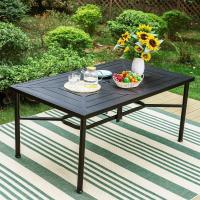 China Stylish and Functional AJUNION Garden Set with L64 x W39 x H29 Inch Dining Table Size for sale
