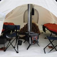 China Portable Folding Black Wood Burning Fire Pits Perfect for Outdoor Camping and Picnic for sale