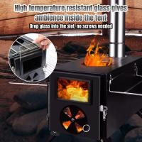China Portable Folding Black Wood Burning Fire Pits Perfect for Outdoor Camping and Picnic for sale