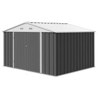 China Outdoor Storage Tools Shed Large Size 8x10FT Metal House with 66.5
