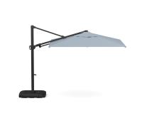 China Waterproof Outdoor Umbrella AJUNION Large Size Aluminum Cantilever Umbrella with Base for sale