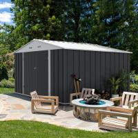 China Outdoor Storage Tools Shed Large Size 8x10FT Metal House with 66.5