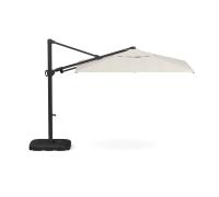 China Waterproof Outdoor Umbrella AJUNION Large Size Aluminum Cantilever Umbrella with Base for sale