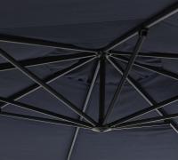 China Waterproof Outdoor Umbrella AJUNION Large Size Aluminum Cantilever Umbrella with Base for sale