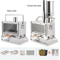 China Stainless Steel Portable Foldable Heating Camp Stove for Outdoor Camping Graden Sets for sale