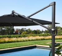 China Waterproof Sunshade Aluminum Parasol 10ft Rectangular Cantilever Patio Umbrella for Garden for sale