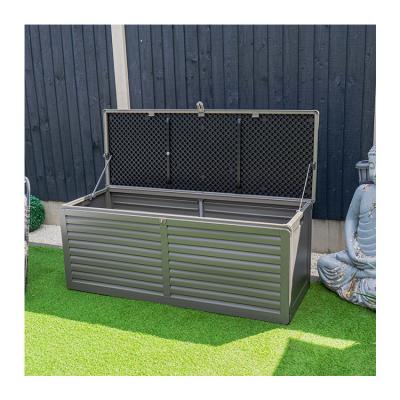 China Polypropylene Outdoor Garden Storage Box for Poolside Patio AJUNION 390L 103 Gallons for sale