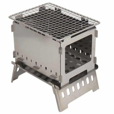 China 20*15*21 cm or OEM Fire Pits Stainless Steel Mini Foldable Camping Stove for Picnics for sale
