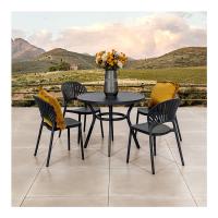 China Round Dining Table and L 52 x W45 x H83cm Chair Size Set for Outdoor Living by AJUNION for sale