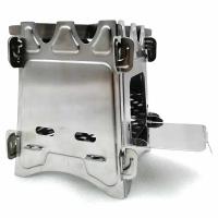 China 20*15*21 cm or OEM Fire Pits Stainless Steel Mini Foldable Camping Stove for Picnics for sale
