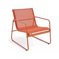 China Outdoor Furniture AJUNION Colorful Macaron Metal Patio Set with 4 Seating Lounge Chairs for sale