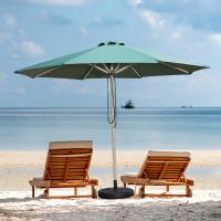 China Outdoor Furniture Aluminum Alloy Tube Round Drawstring Parasol Umbrella for Patio and Pool for sale