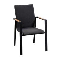 China Extendable Teak Wood Tabletop Outdoor Dining Set for 12 Seat Cushioned Outdoor Chairs for sale