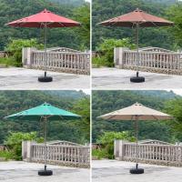 China Outdoor Furniture Aluminum Alloy Tube Round Drawstring Parasol Umbrella for Patio and Pool for sale