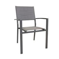 China Outdoor Restaurant Furniture Metal Dining Set with 8 Seat Expandable Table by AJUNION for sale