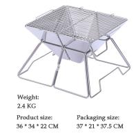 China Folding Portable Camping Charcoal Barbecue Bbq Grill for Outdoor Hiking Picnic and BBQ for sale