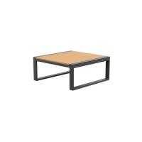 China Outdoor Metal Furniture Set for Garden Corner Sofa Lounge Modern Design Wood for sale