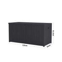 China Weather Resistant Outdoor Storage Box for Garden Load ＞10kg W 56 x L 125 x H 61.5 cm for sale