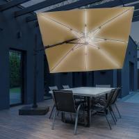 China Mail Packing Custom Courtyard Garden Umbrella Aluminum Cantilever Parasol for Outdoor for sale