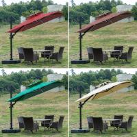 China Mail Packing Custom Courtyard Garden Umbrella Aluminum Cantilever Parasol for Outdoor for sale
