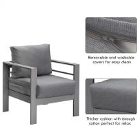 China Garden Set Aluminum Sofa Conversation Patio Set Garden Sofa Furniture Set for Outdoor for sale