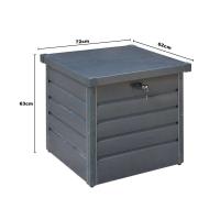 China Modern Design AJUNION 600L Metal Waterproof Outdoor Garden Storage Box for Poolside for sale
