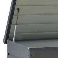 China Modern Design AJUNION 600L Metal Waterproof Outdoor Garden Storage Box for Poolside for sale