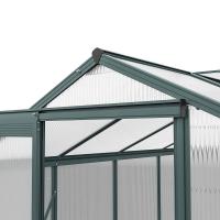 China 10x6 ft Transparent Garden Greenhouse Polycarbonate with 2 Vents Shed Type Transparent for sale