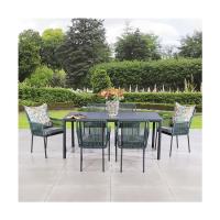 China Restaurant Furniture Set for 6 People AJUNION Modern Luxury Outdoor Table and Chairs for sale