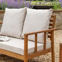 China Patio Solid Wood Garden Set Teak Wood Outdoor Furniture Sofa Set Garden Lounge Chair for sale