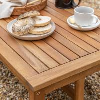 China Patio Solid Wood Garden Set Teak Wood Outdoor Furniture Sofa Set Garden Lounge Chair for sale
