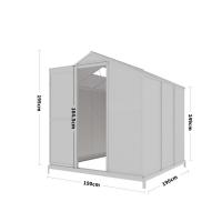 China Garden Greenhouses by AJUNION Easily Assembled Polycarbonate Aluminum Frame Structure for sale
