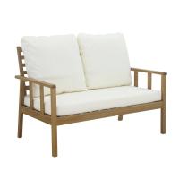 China Patio Solid Wood Garden Set Teak Wood Outdoor Furniture Sofa Set Garden Lounge Chair for sale