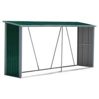 China Firewood Log Storage and Garden Tools House AJUNION Large Metal Shed with Rot Proof for sale