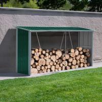 China Firewood Log Storage and Garden Tools House AJUNION Large Metal Shed with Rot Proof for sale