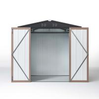 China 6.6ft Durable Metal Garden Shed House Storage Shed for Tools Outdoor Storage Solution for sale
