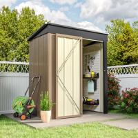 China 6.6ft Durable Metal Garden Shed House Storage Shed for Tools Outdoor Storage Solution for sale